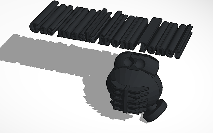 3d Design Tenet Gas Mask Tinkercad