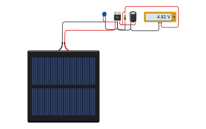 Circuit design Panel Solar - Tinkercad
