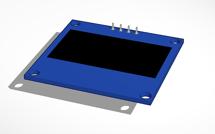 3d Design Pantalla Oled Tinkercad