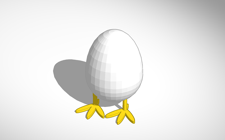 3D design its the egg with legs from goat simulator | Tinkercad