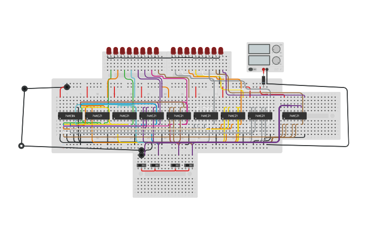 Circuit design C201077_ 4 to 16 DECODER - Tinkercad