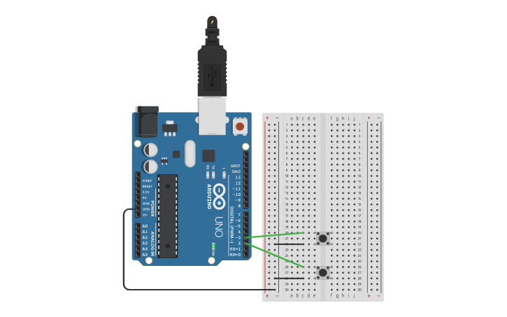 Circuit Design Counting To 10 With Arduino Library Tinkercad