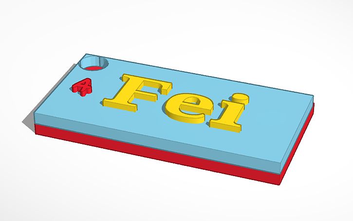3D design Name Tag | Tinkercad