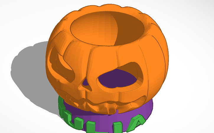 3D design HALLOWEEN-Alisa A pumpkin - Tinkercad
