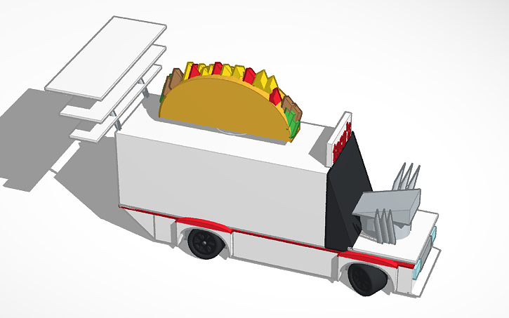 3D design turbo taco (street car) - Tinkercad