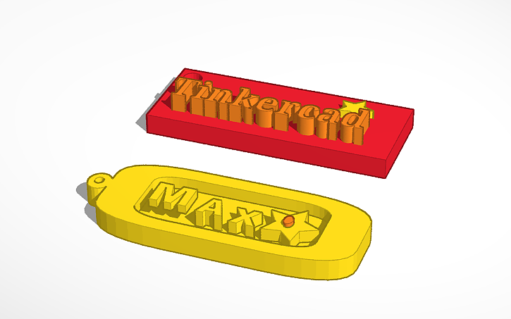 3D design Key chain | Tinkercad