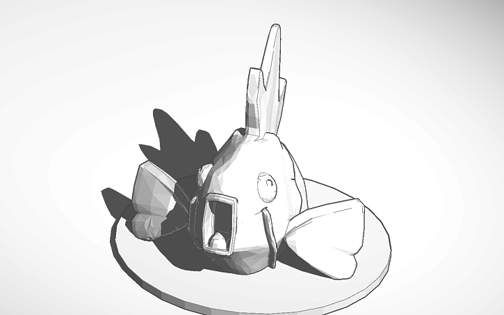3D design magikarp for printing - Tinkercad