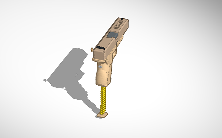 3D design Glock 19x - Tinkercad