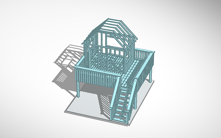 3D design Kid's Clubhouse | Tinkercad
