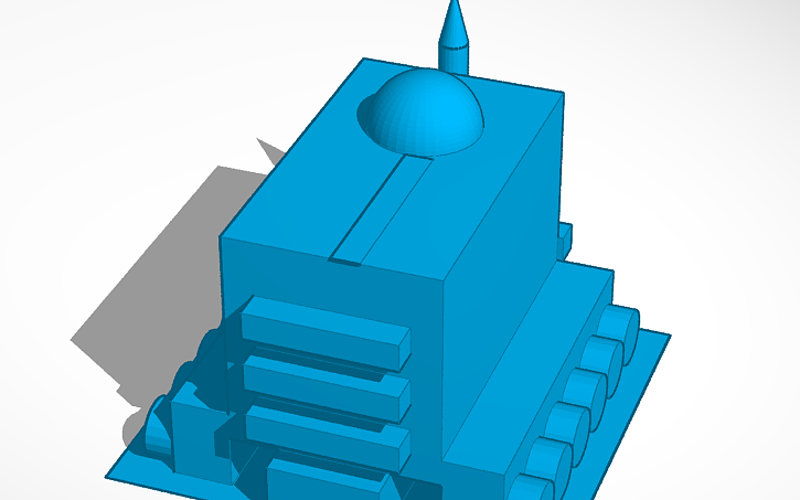 3D design tf2 mvm tank model - Tinkercad
