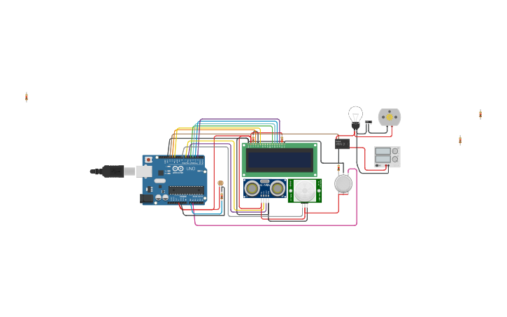 Circuit Design Smart Of Home Automation Tinkercad