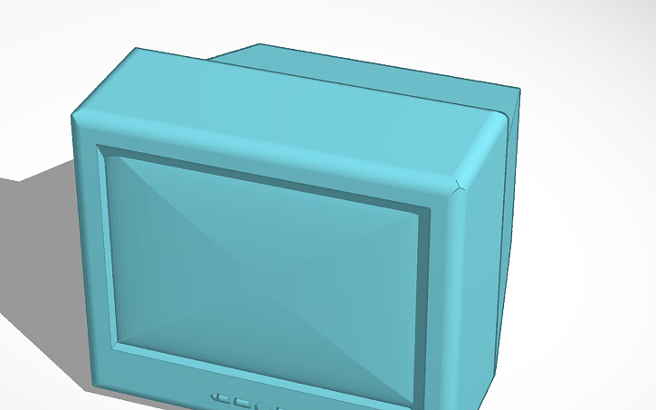 3D design CRT Monitor - Tinkercad