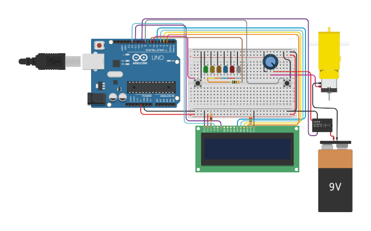 Circuit design Trabalho - Tinkercad