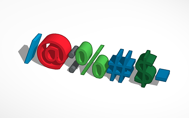 3D design Symbol Lore Characters Part 2 | Tinkercad