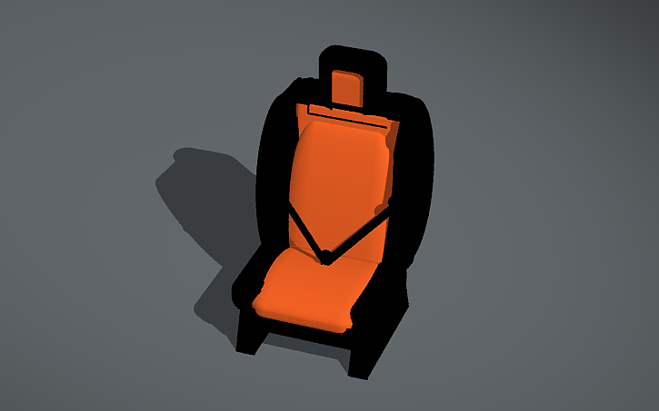 3D design S/P Racing Seat - Tinkercad
