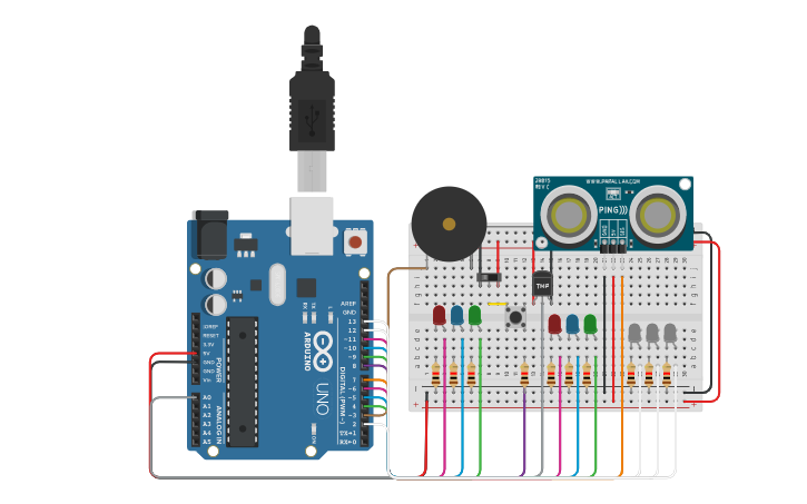 Circuit design Tugas 3 Arduino Angela/XIB/03 | Tinkercad
