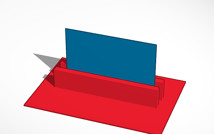 3D design Card Holder - Tinkercad