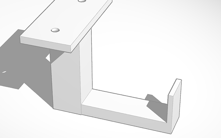 3D design Headphones Holder Under Table (with screw holes included ...