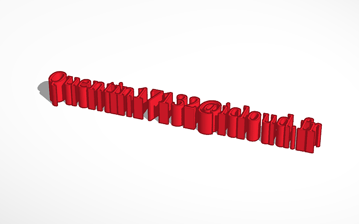 3D design adresse mail quentin lol - Tinkercad