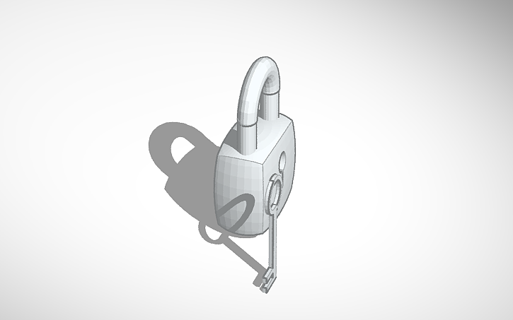 3D design Lock - Tinkercad