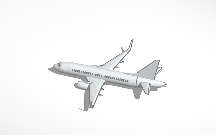 3D design airplane - Tinkercad