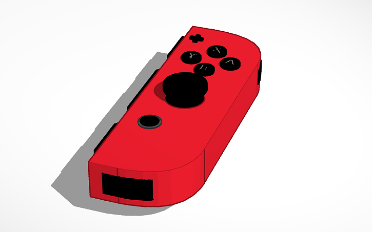 3D design Nintendo Switch Controller Red V2 - Tinkercad