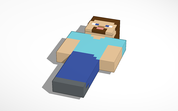 3D design Minecraft Steve - Tinkercad