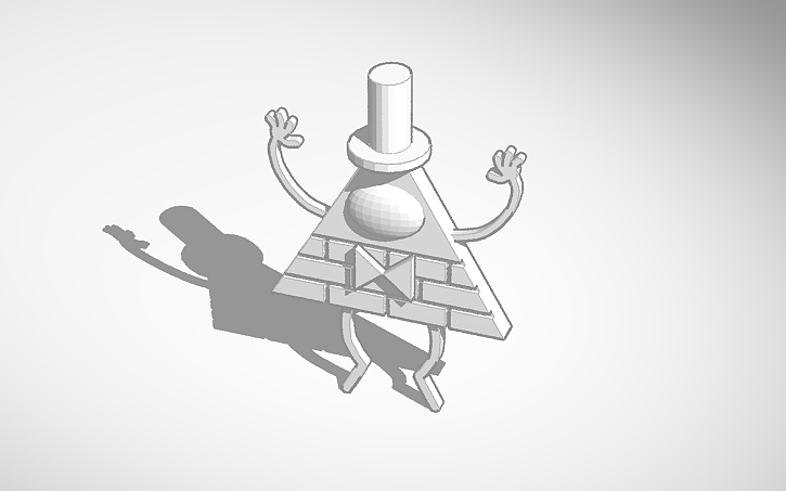 3D design Bill Cipher - Tinkercad