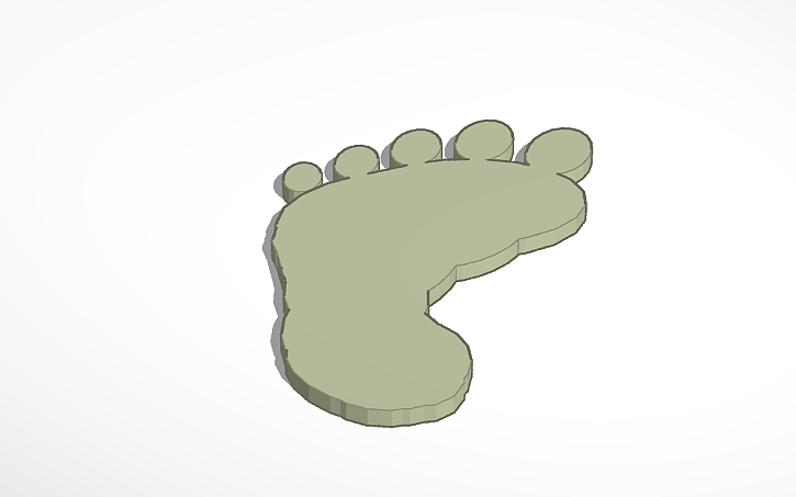 3D design foot - Tinkercad