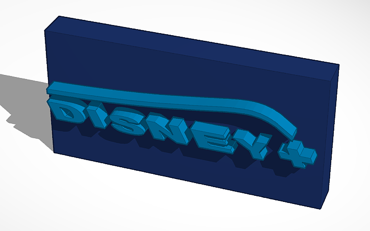 3D design Disney + - Tinkercad