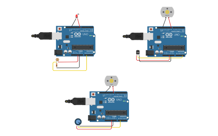 Circuit design Sensores | Tinkercad