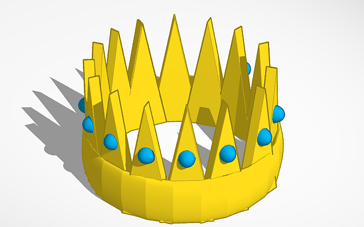 3d Design Crown Hat Tinkercad
