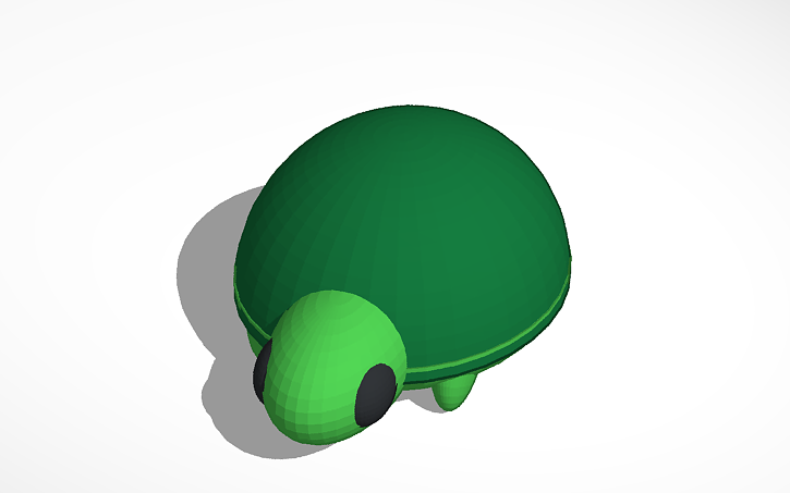 3D design turtle - Tinkercad