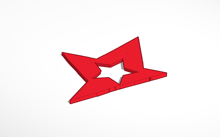 3D design Astralis logo - Tinkercad