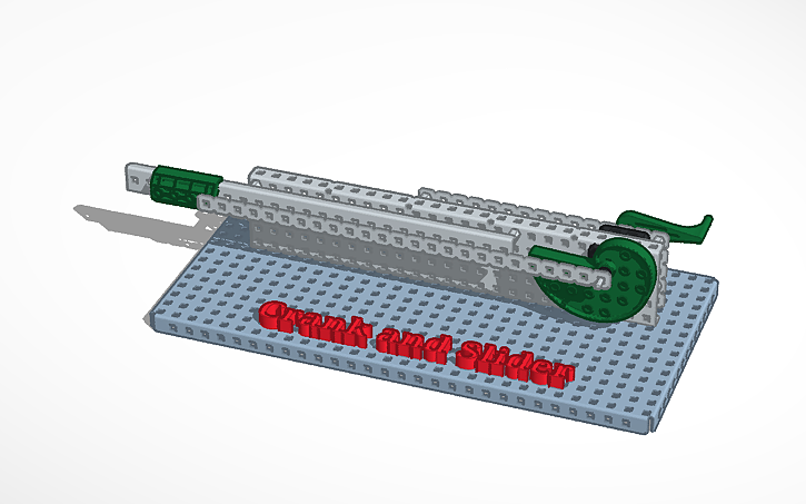 3D design Crank and Slider - Tinkercad