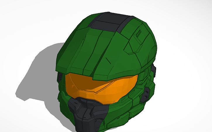 3D design Master Chief Helmet - Tinkercad