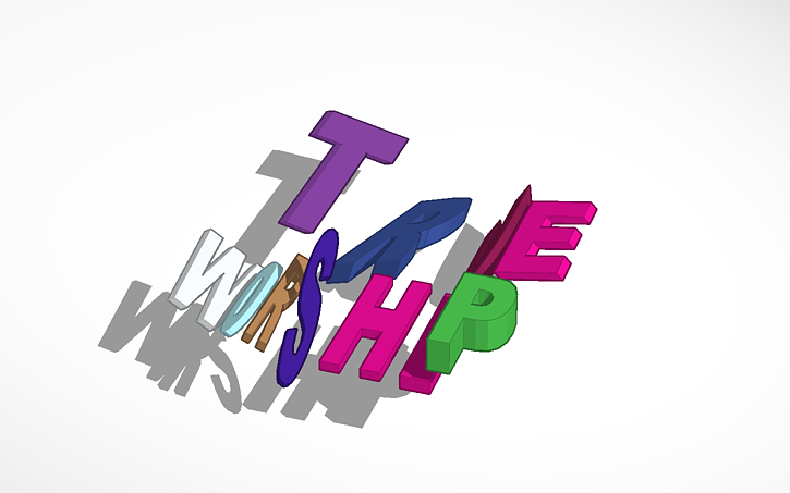 3D design True Worship Movement - Tinkercad