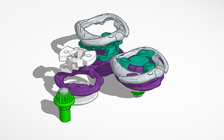 3D design (Prototype)Beyblade UX Shinobi Shadow/1-80/MN - Tinkercad