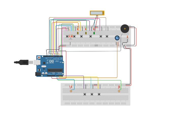 Circuit Design Arduino Smart Home System Tinkercad