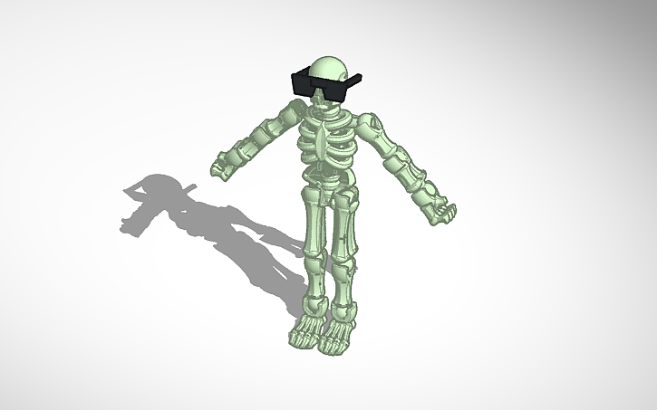 3D design skeleton | Tinkercad