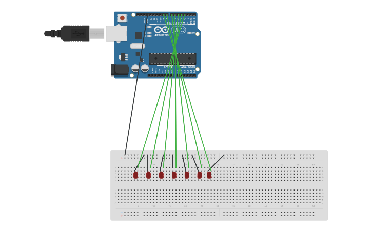 Circuit Design Binary To Integer Led Tinkercad