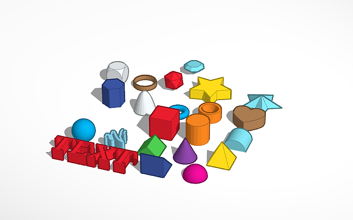 3d Design Just Random Shapes All Basic Shapes Tinkercad