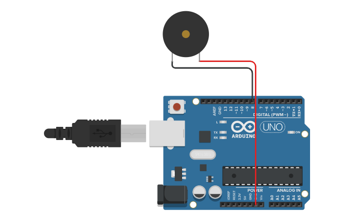 Circuit design Beep - Tinkercad