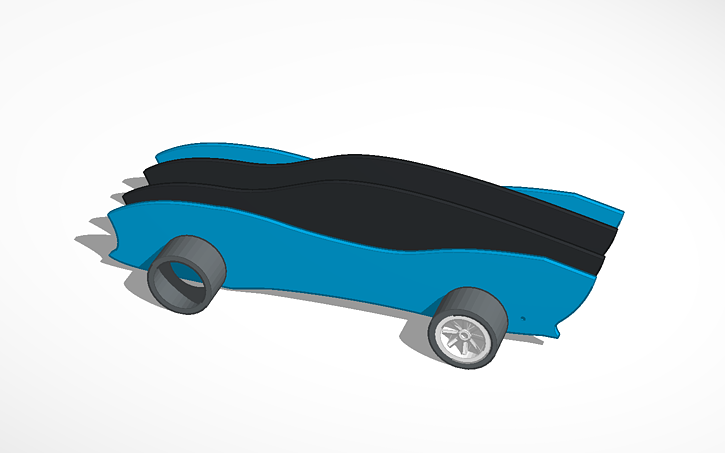 3D design Derby Car - rubber band powered car - Tinkercad
