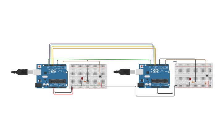 Circuit design SPI - Tinkercad