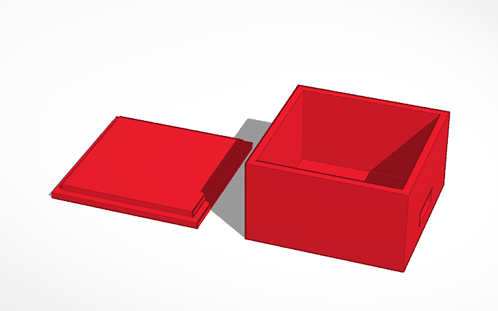 3D design Hollow Box w/ hole | Tinkercad