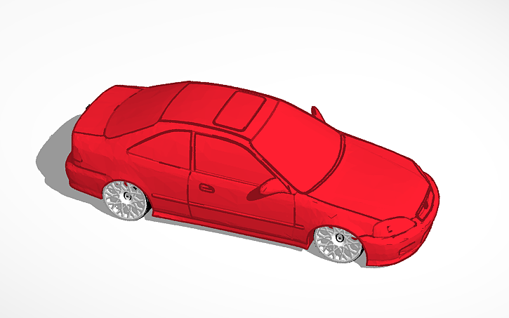 3D design '99 lowed honda Civic - Tinkercad