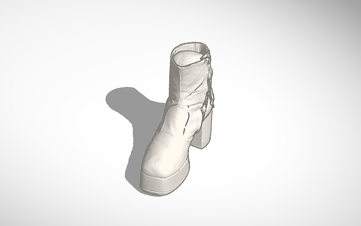 3D design shoe - Tinkercad