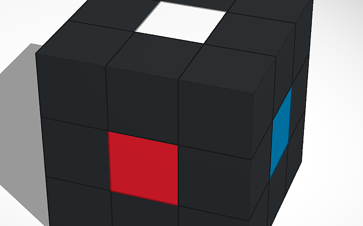 3D design Rubix cube Model | Tinkercad