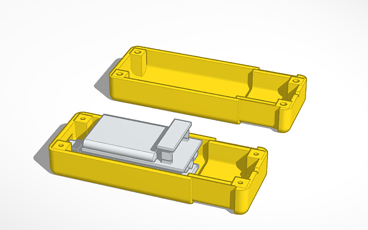 3D design GSR sensor case - Tinkercad